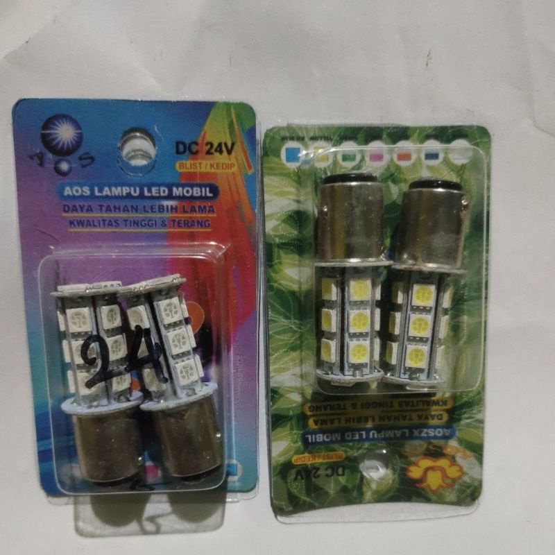 Jual led T20 bayonet kaki dua untuk lampu Rem 24 volt | Shopee Indonesia