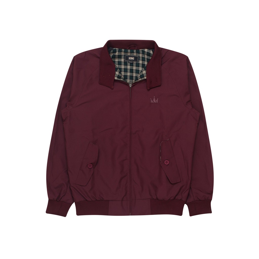 Jual Screamous Jacket Harrington CLETO MAROON | Shopee Indonesia