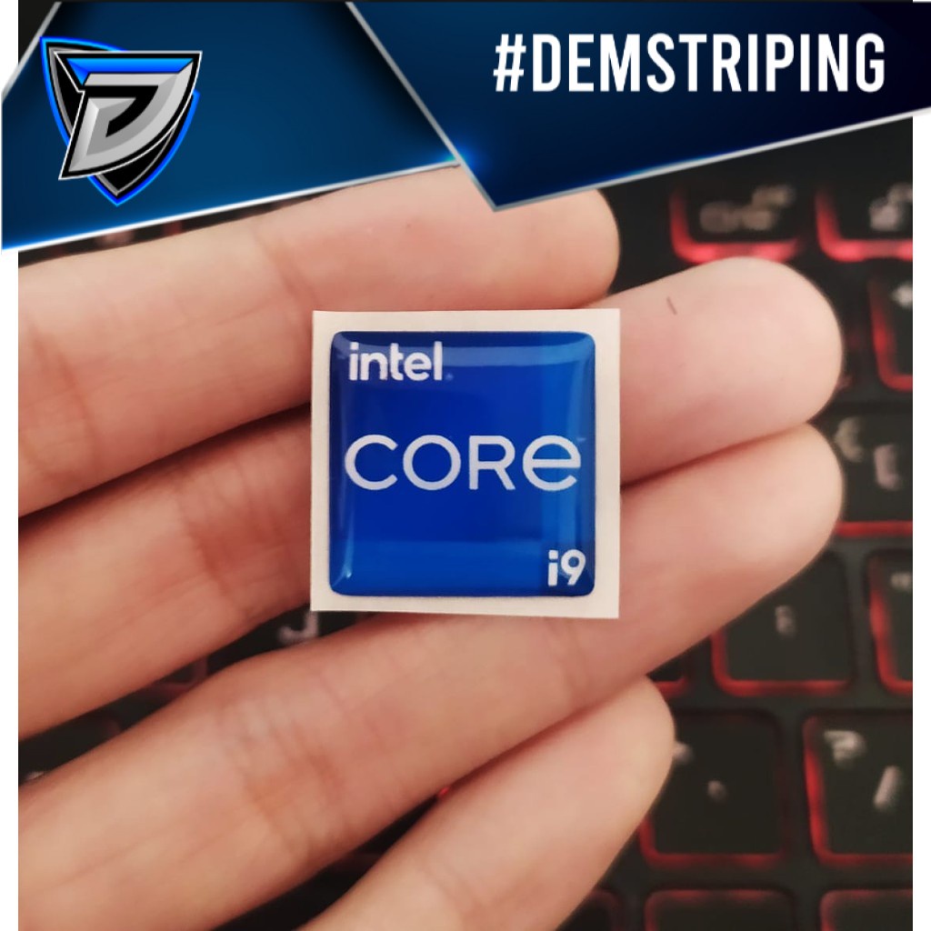 Jual STICKER INTEL CORE i9 GEN 11 STIKER TIMBUL LENTUR STIKER STIKER PC ...