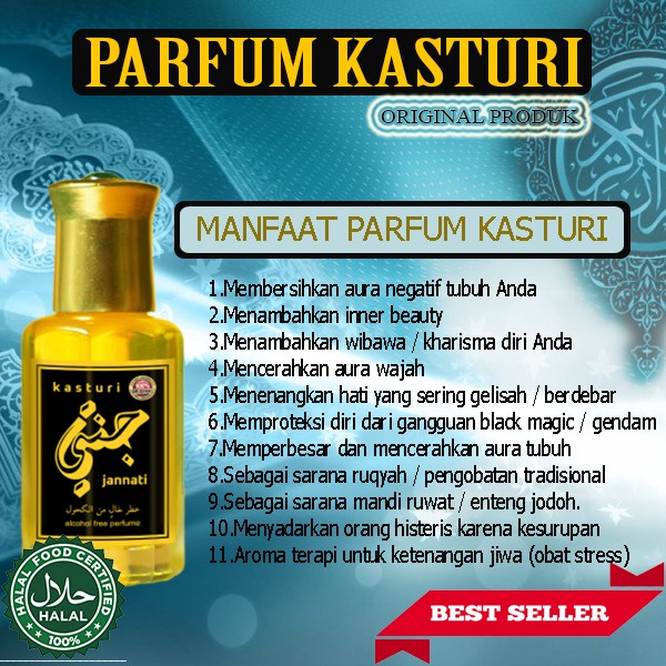 Jual Acc - TERLARIS !! PARFUM KASTURI JANNATI Minyak Kasturi Jannati Kasturi Kijang NON ALKOHOL ...