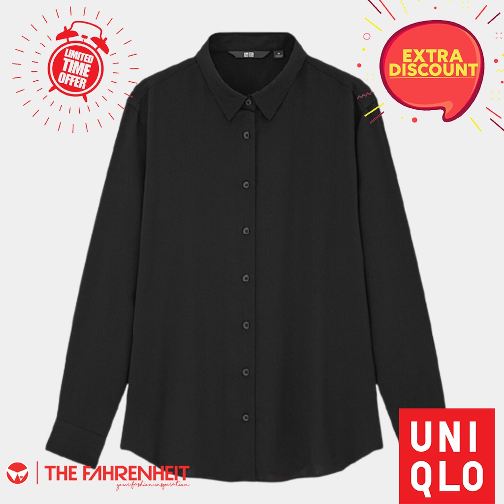 Jual [Extra Discount] The-Fahrenheit Ichika Uniqlo Women Blus Rayon ...