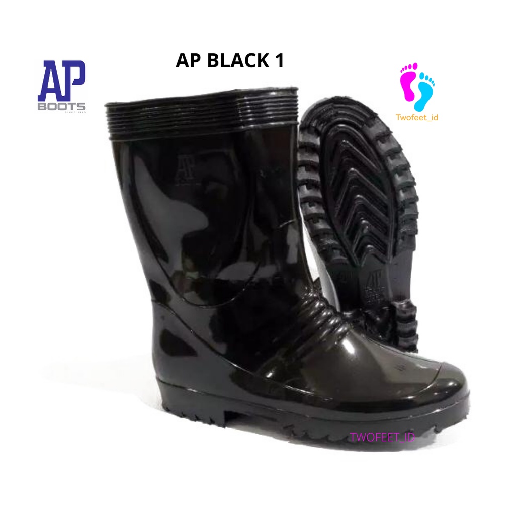 Jual AP BOOTS HITAM DAN PUTIH 1 - AP BLACK 1 25-28 -AP WHITE 1 - SEPATU ...