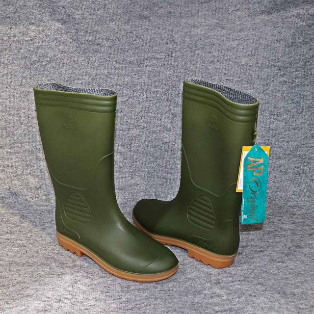 Jual AP BOOTS HIJAU/Sepatu AP Boots/Sepatu anti banjir/sepatu boots ...