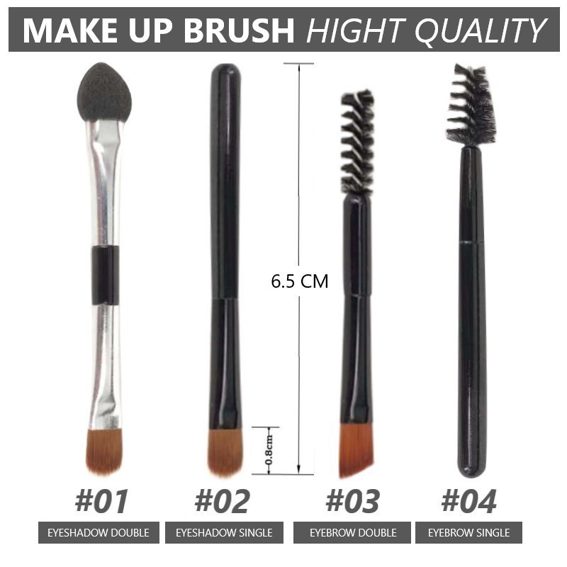Jual KUAS RIAS GRADE A MAKE UP BRUSH EYESHADOW EYEBROW MASCARA BAHAN LEMBUT 681 | Shopee Indonesia