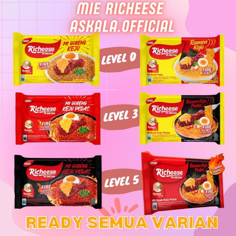 Jual Mie Instan Viral ! Richeese Mi GORENG/ mi ramen(kuah) Keju lv 0 ...