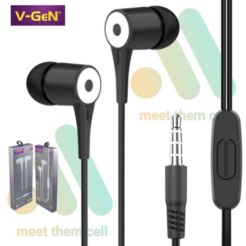 Jual Headset V-gen 100% original/in earbuds/Extra Bass | Shopee Indonesia