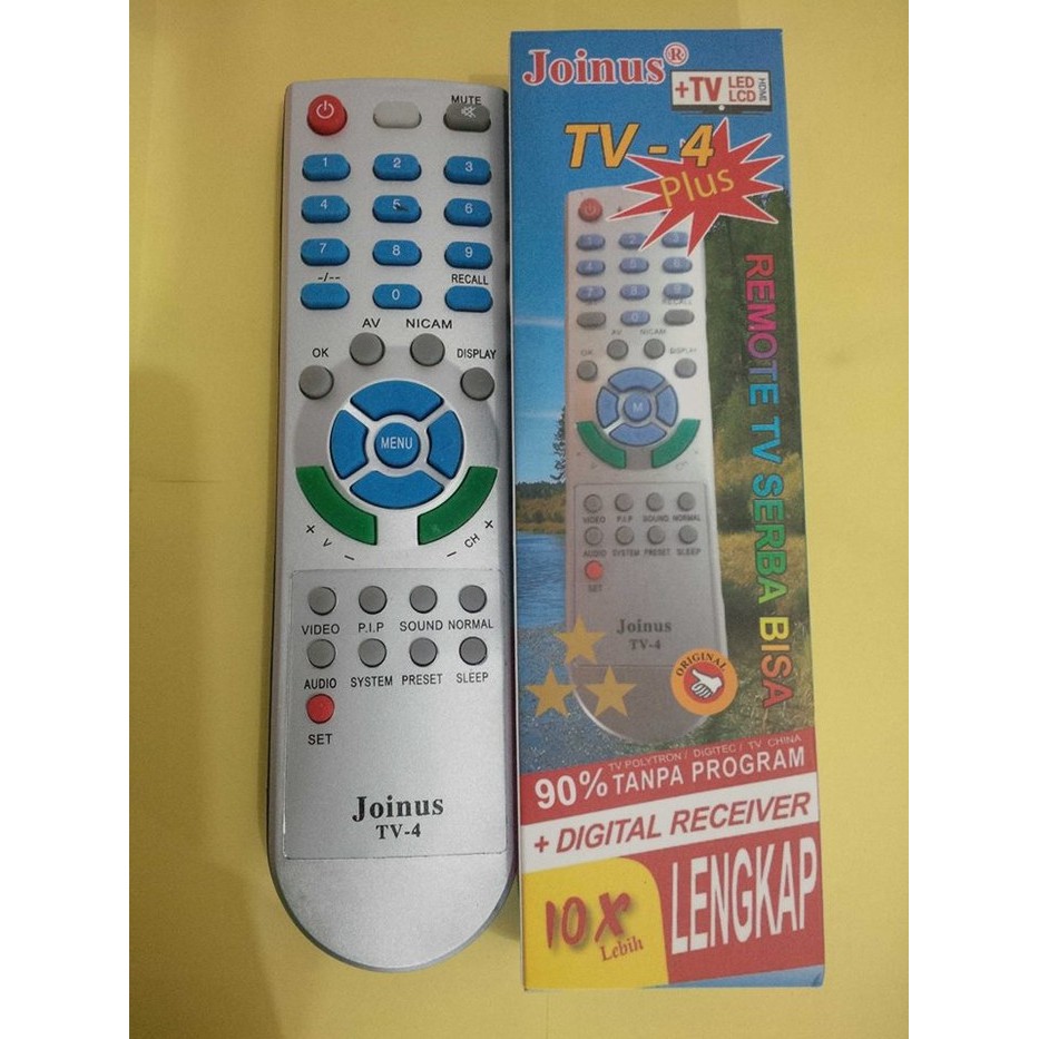 Jual REMOTE MULTI FUNGSI UNIVERSAL TV 4 JOINUS | Shopee Indonesia