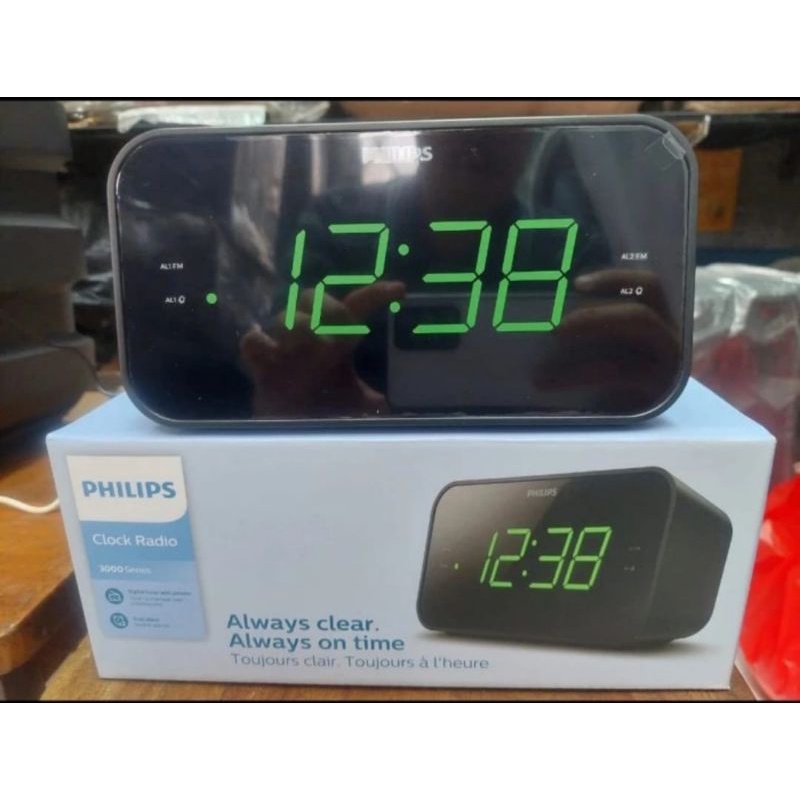 Jual PHILLIPS JAM RADIO AM/FM TAR 3306 ORIGINAL | Shopee Indonesia