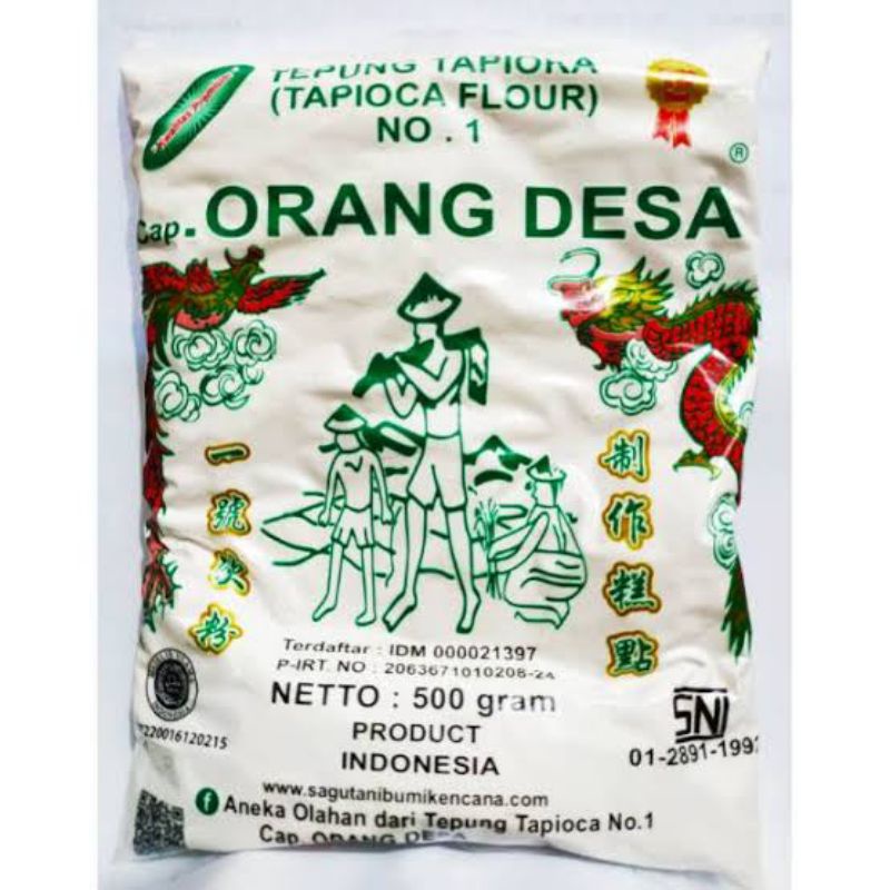 Jual Tepung Tapioka Sagu Tani Cap Orang Desa 500 gr | Shopee Indonesia
