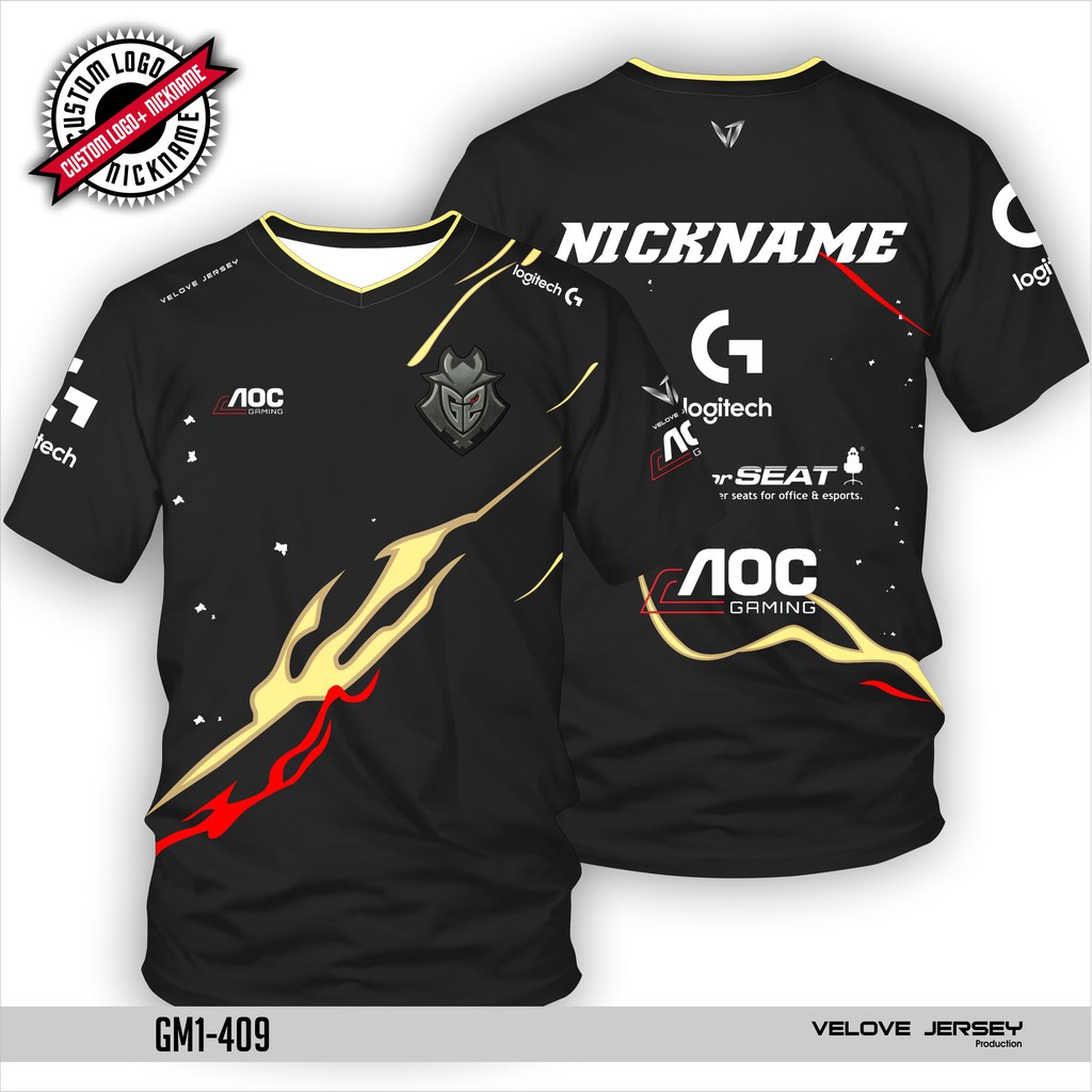 Jual Jersey Esports Gaming Mobile Legend PUBG Custom Full Printing ...