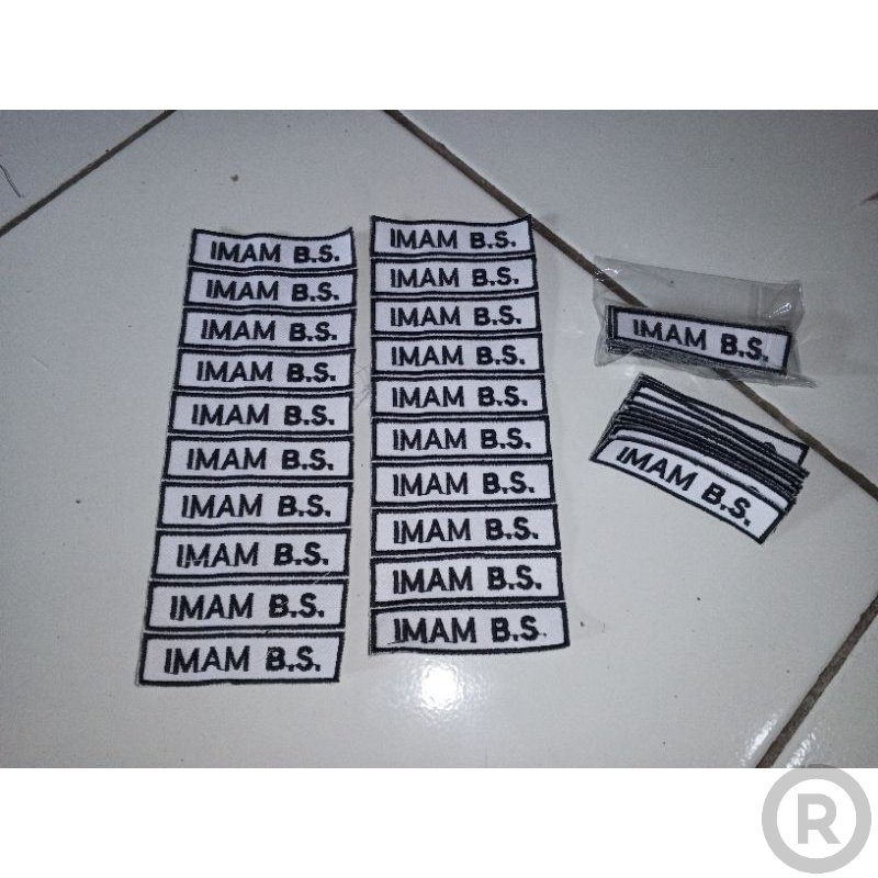 Jual Nama Bordir/Name Tag Bordir Komputer murah Bordir Nama Dada ...