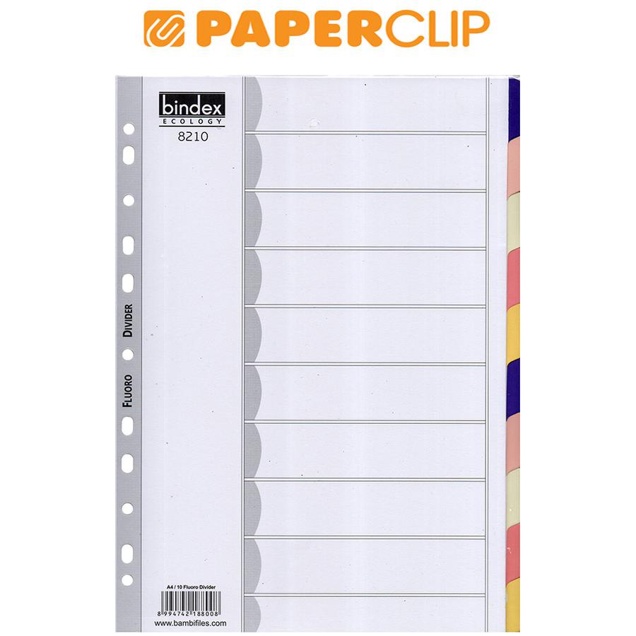 Jual PEMBATAS FILE / DEVIDER BINDEX 8210 A4 10C KARTON | Shopee Indonesia