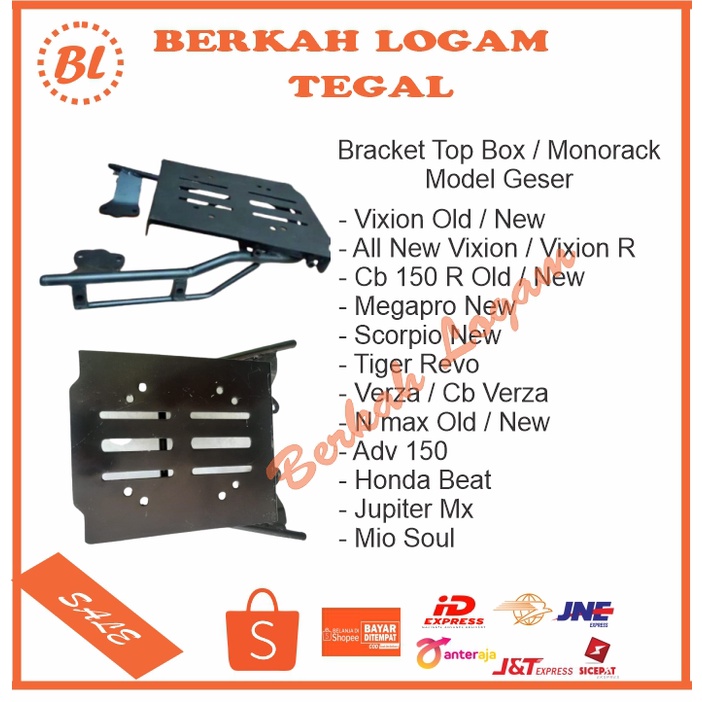 Jual Bracket Top Box Model Geser Segala Jenis Motor | Shopee Indonesia