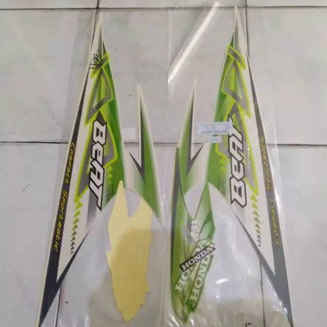 Jual Striping sticker standar honda beat carbu 2012 hijau | Shopee ...