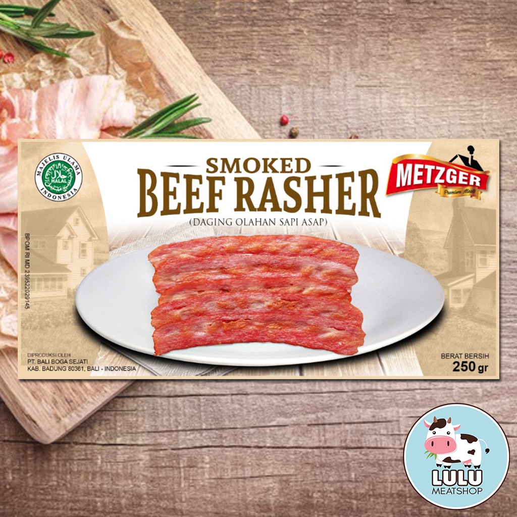 Jual Smoked Beef Rasher Metzger (HALAL) | Shopee Indonesia
