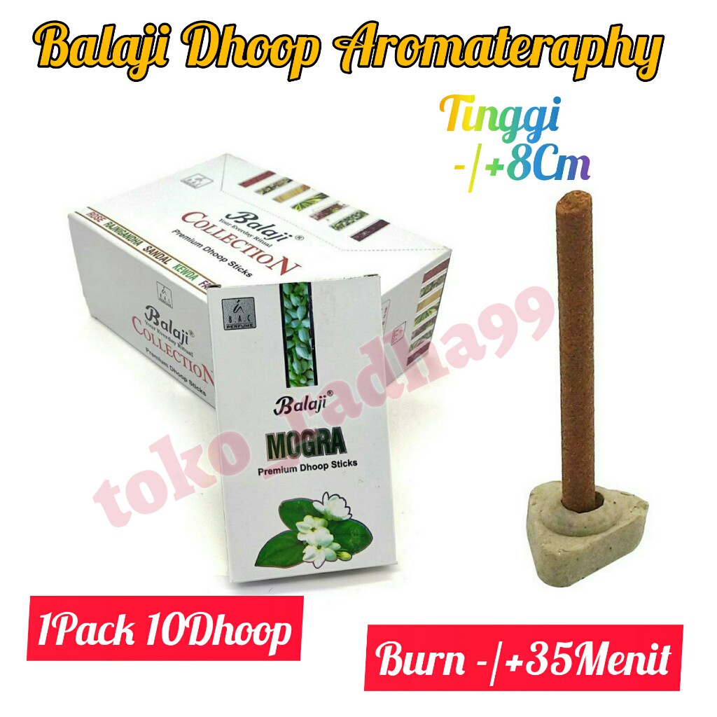 Jual Dupa Hio Agarbatti import india Balaji Mogra Dhoop Premium incense ...