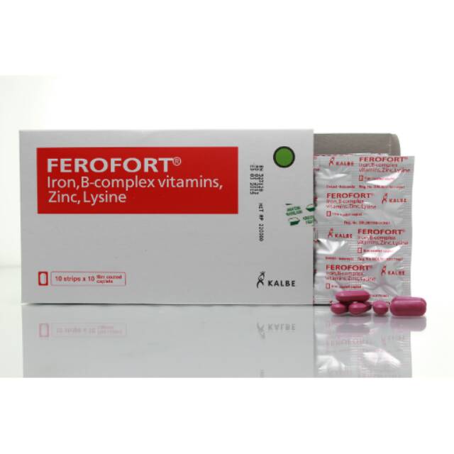 Jual FEROFORT, suplemen penambah darah, anemia, cocok buat ibu hamil ...