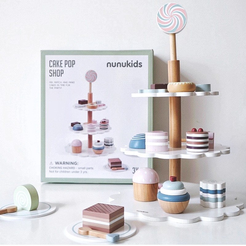 Jual JKT nunukids Cake Pop Shop Dessert Donut Cupcake 3-tier Stand ...