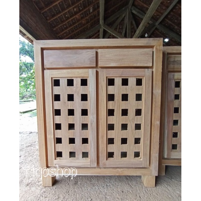 Jual Almari Bufet Minimalis Rak Serbaguna Kayu Jati Furniture Jepara ...