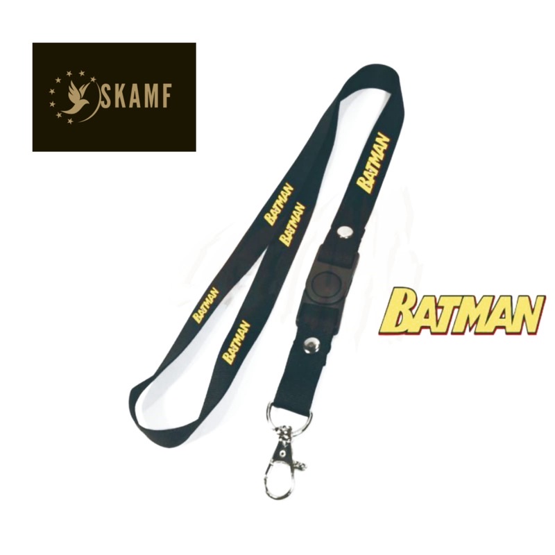 Jual Lanyard BATMAN kuning / Distro HERO GANTUNGAN KUNCI/GANTUNGAN ID ...