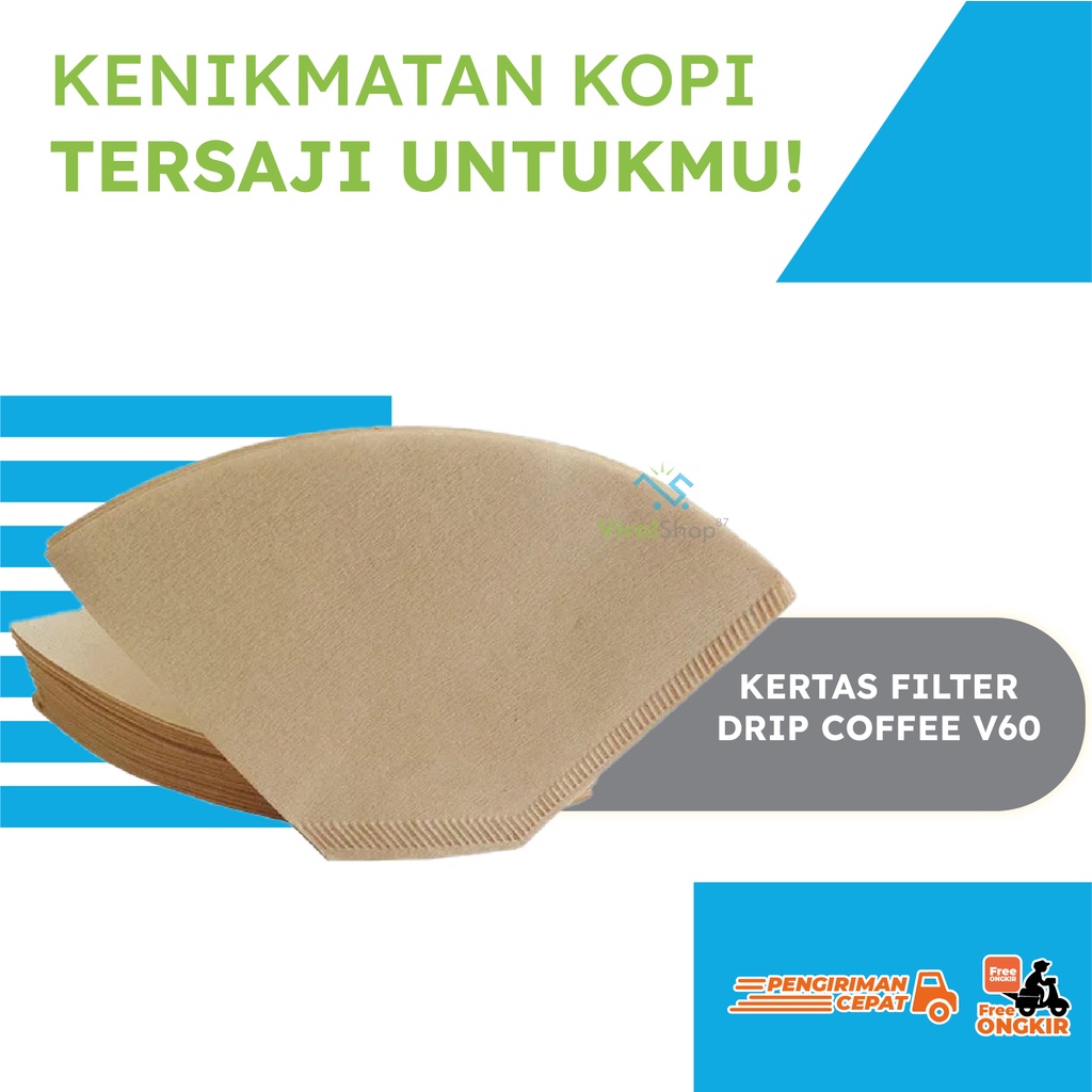 Jual Kertas Filter Drip Coffee V60 Filter Paper 2to4cup isi 100lembar ...