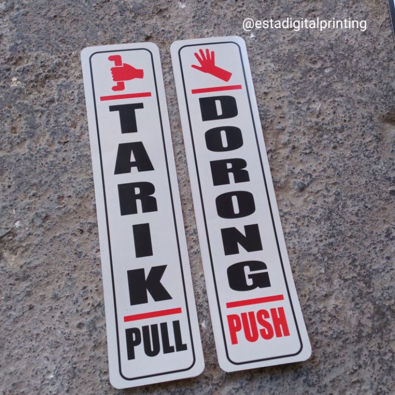 Jual STIKER PINTU TARIK DORONG GESER - satu sett isi 2 pcs | Shopee ...
