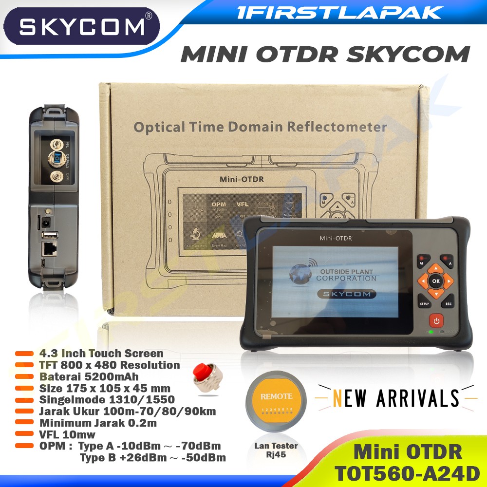 Jual OTDR mini Smart OTDR Mini Skycom OTDR Fiber Optik OPM VFL Optical ...
