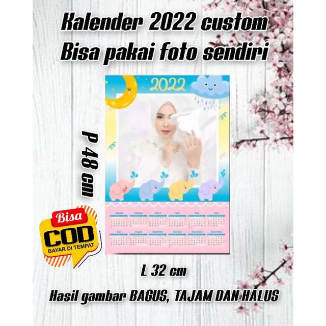 Jual KALENDER CUSTOM 2022 | BISA PAKAI FOTO SESUAI KEINGINAN SENDIRI ...