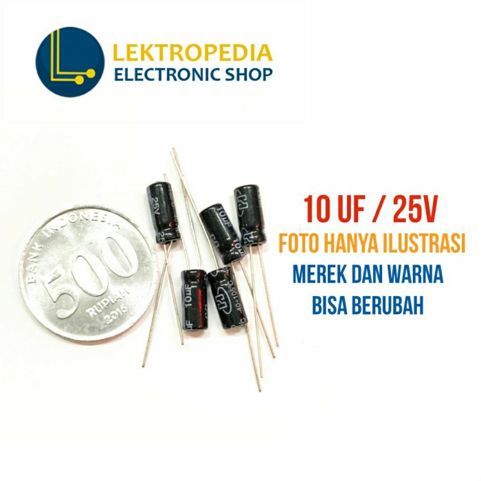 Jual Elco 10uf 25v Kapasitor 10 uf mikro 25 v volt Elko 25volt Capasitor | Shopee Indonesia