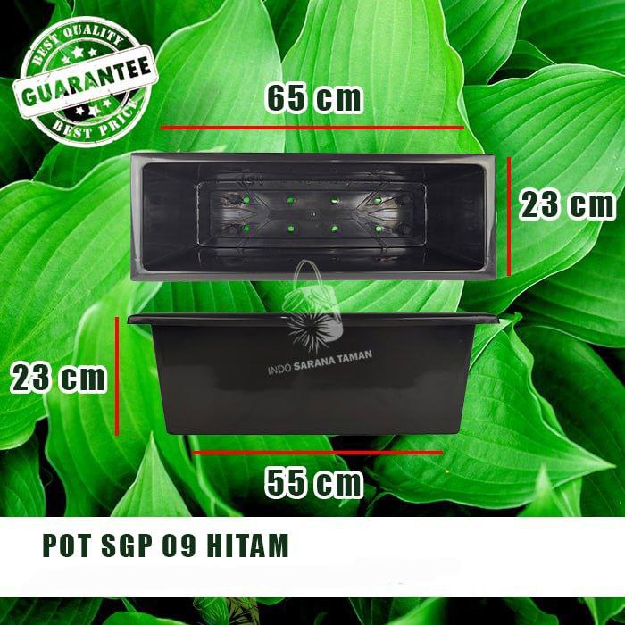 Jual POT SGP 09 HITAM Pot Persegi Panjang Pot Panjang Pot Kotak Pot ...