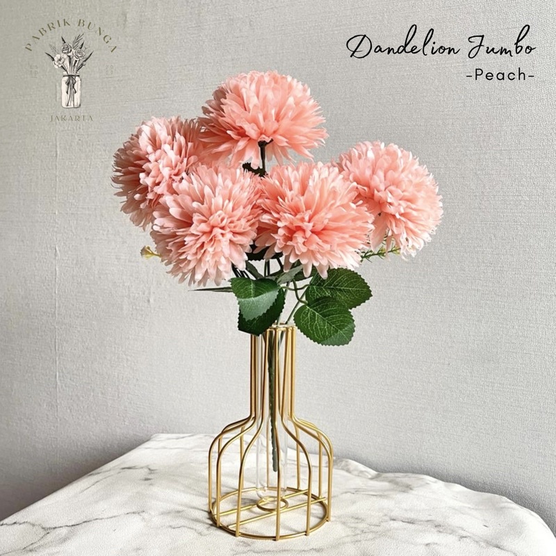 Jual COD (5 Tangkai) Bunga Dandelion Jumbo 11cm Import Plastik / Bunga ...