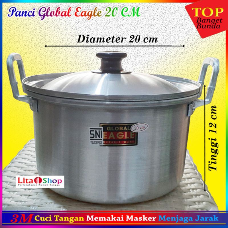 Jual Panci Rebus Air/Panci Masak Sayur/Alumunium 20cm | Shopee Indonesia