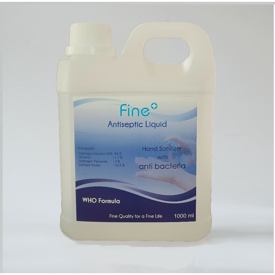 Jual Fine - Antiseptic Liquid Hand Sanitizer with anti bacteria ...