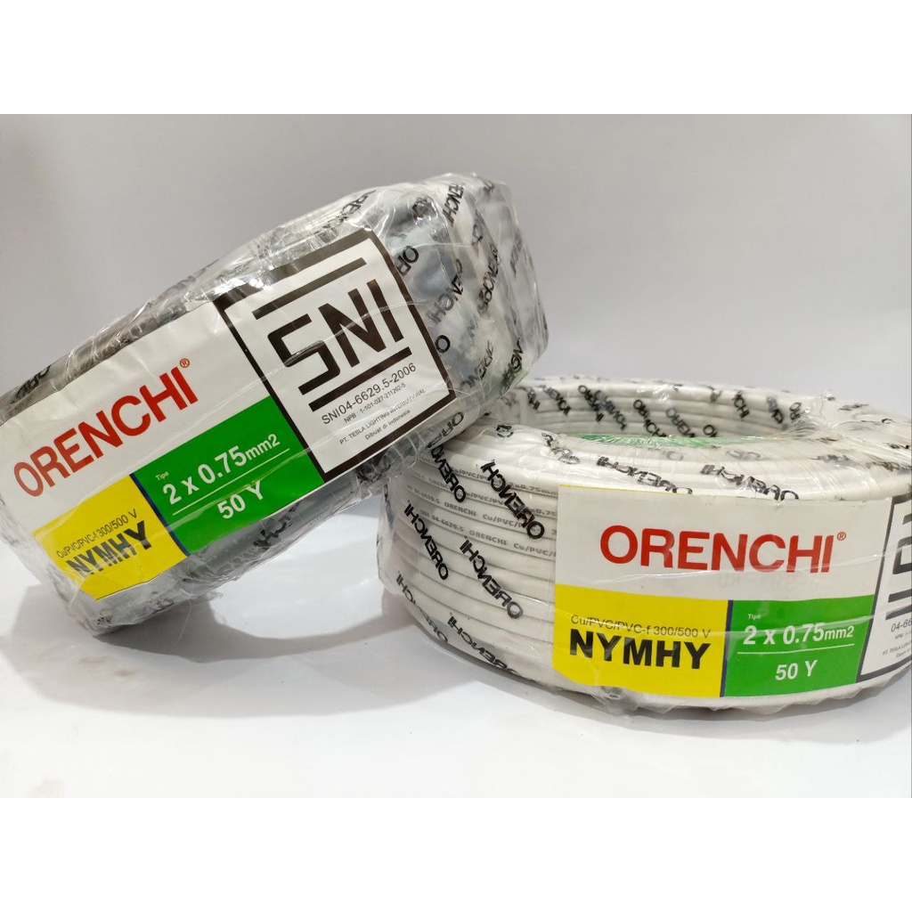Jual KABEL LISTRIK NYMHY 2x0.75 KABEL SERABUT TEMBAGA ORENCHI SNI (METERAN) | Shopee Indonesia