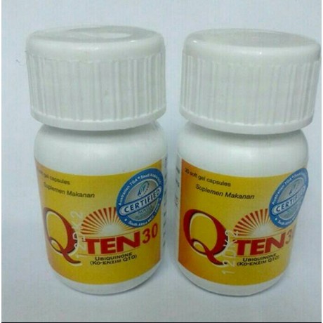 Jual QTen 30mg botol isi 30 kapsul Q ten | Shopee Indonesia