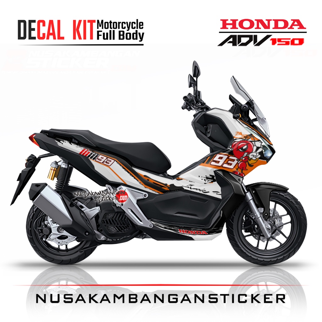 Jual Stiker ADV 150 Ant MM93 Putih | Shopee Indonesia