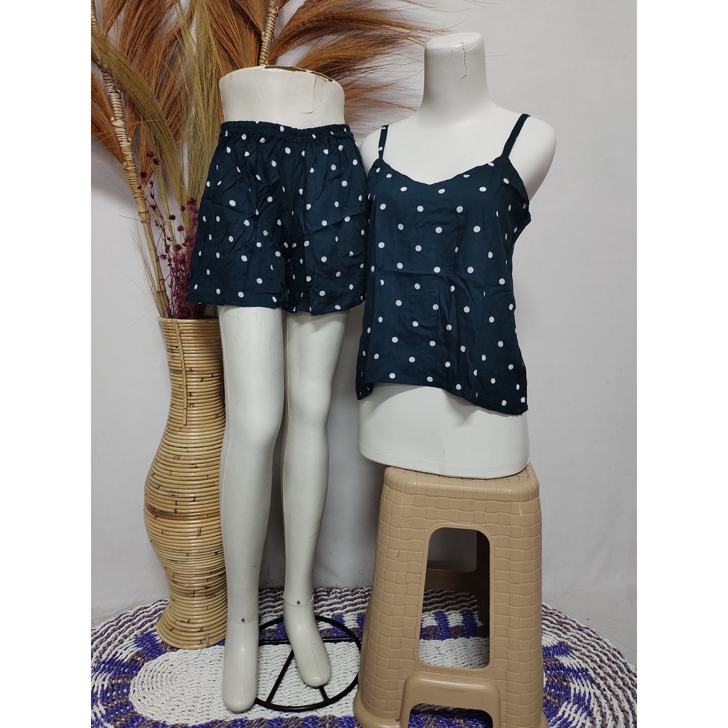 Jual SETELAN TANK TOP PENDEK RAYON ( PILIH MOTIF ) | Shopee Indonesia