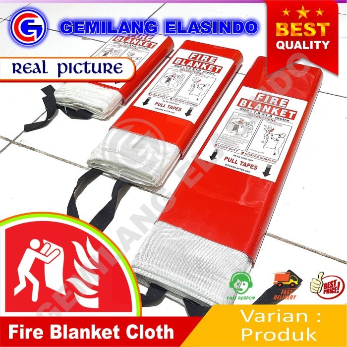 Jual BISA COD Selimut Tahan Api 12 X 12 Meter Kain Pemadam Kebakaran ...