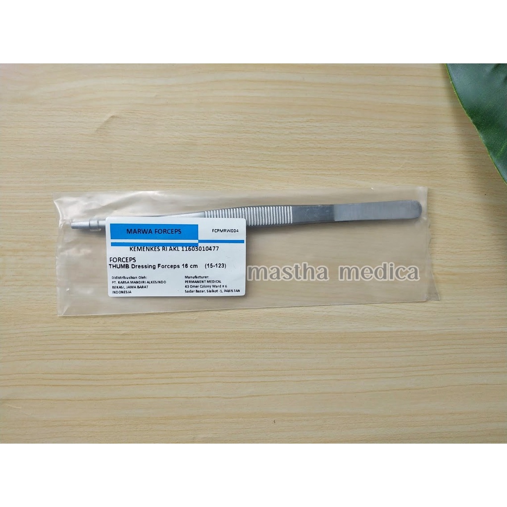 Jual Pinset Anatomis 16 cm MARWA Dressing Forcep 16cm Original | Shopee ...