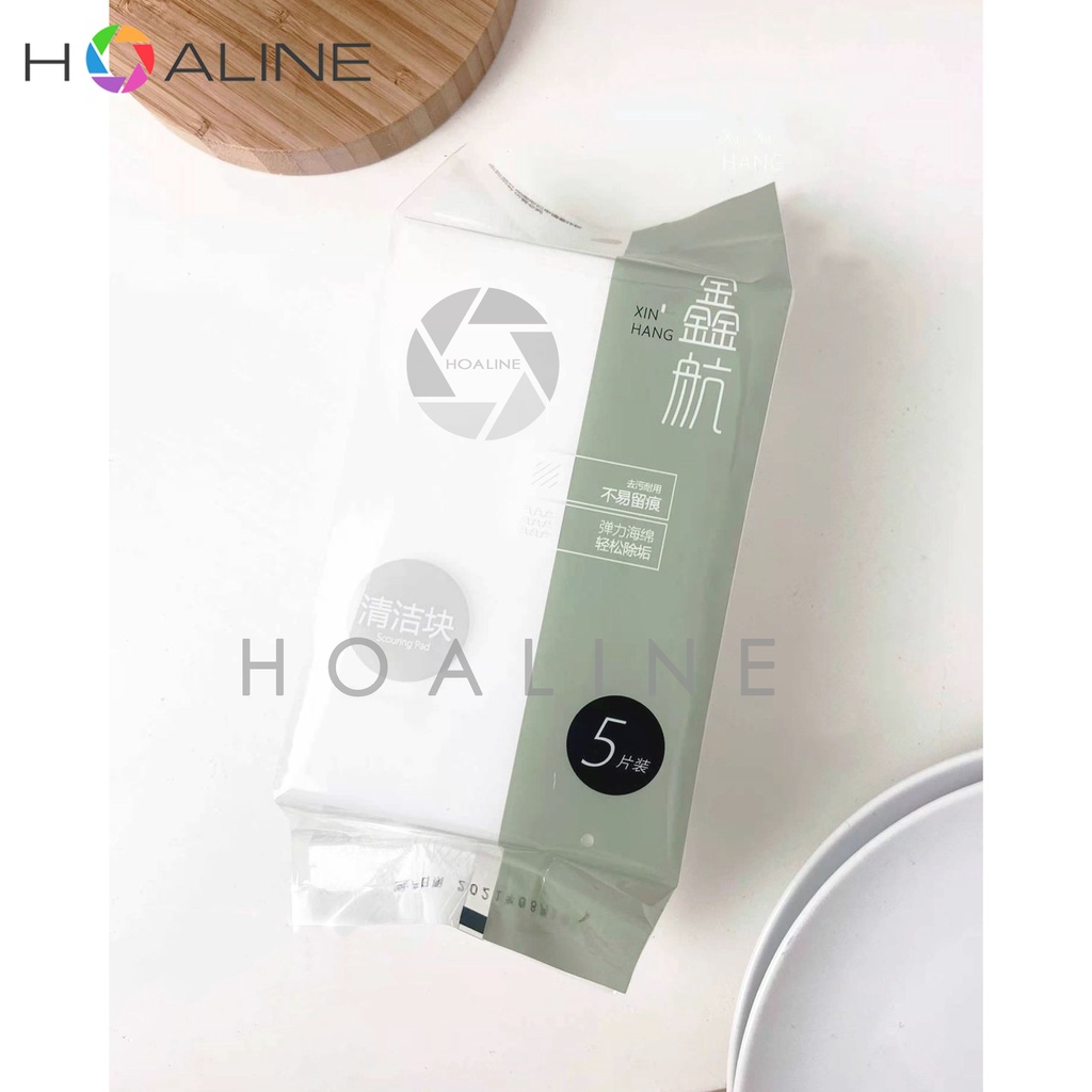 Jual Spon Cuci Piring Putih 5 pcs Spons Serbaguna Multifungsi Dishwash ...