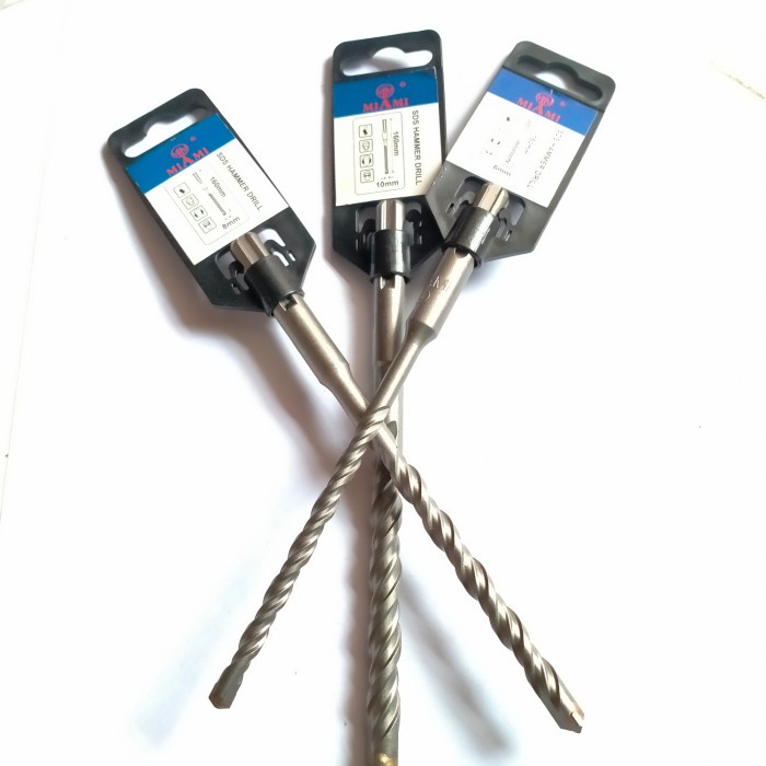 Jual SDS MATA BOR BETON COLOK 6MM 8MM 10MM 12MM PANJANG 16CM DAN 20CMmata bor beton colok 10mm ...