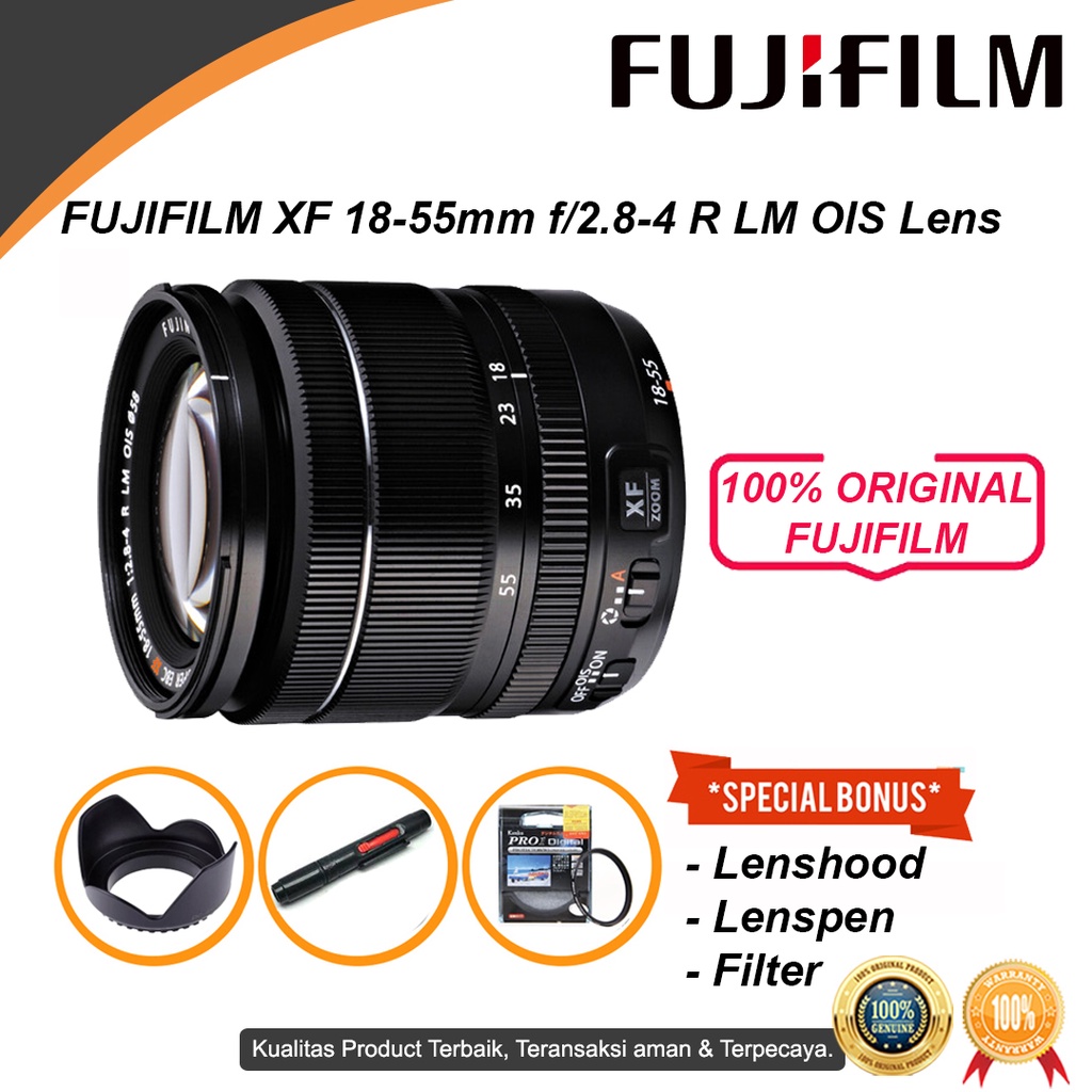 Jual LENSA FUJIFILM FUJINON XF 18-55mm F2.8-4R OIS FREE FILTER UV ...