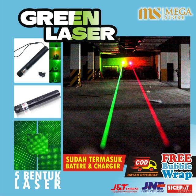 Jual Senter Green Laser Pointer Recharge 303 10KM 1 Mata Hijau Terjauh ...