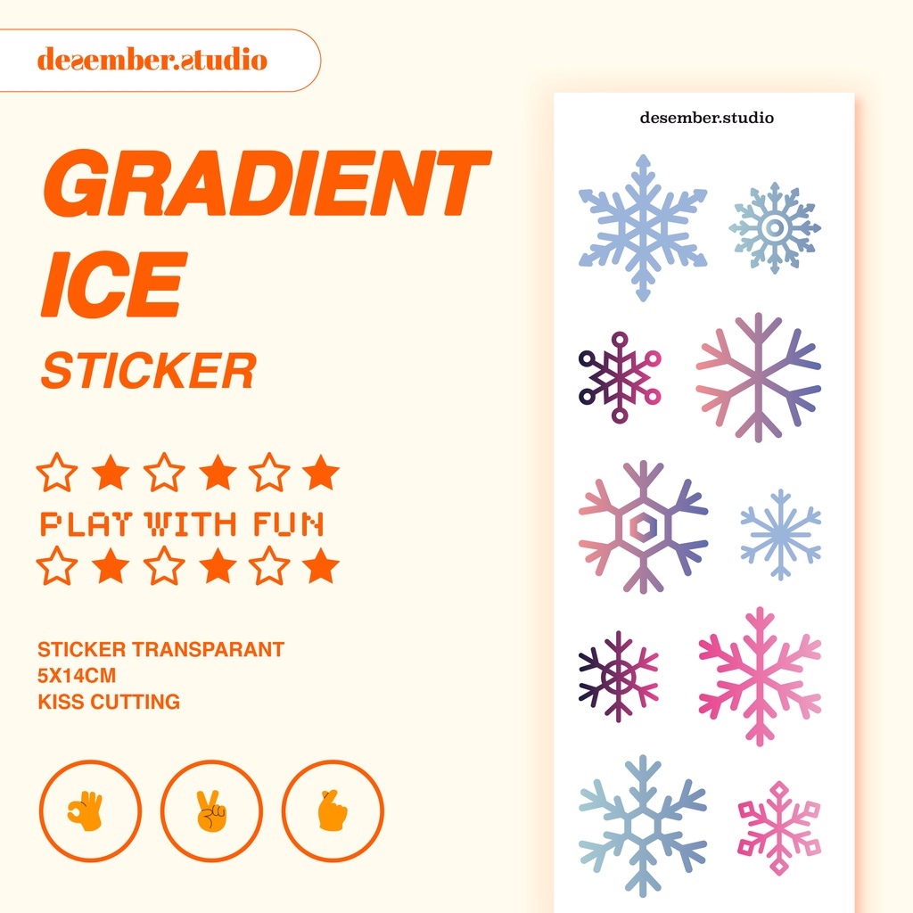 Jual Gradient Ice Sticker | Shopee Indonesia