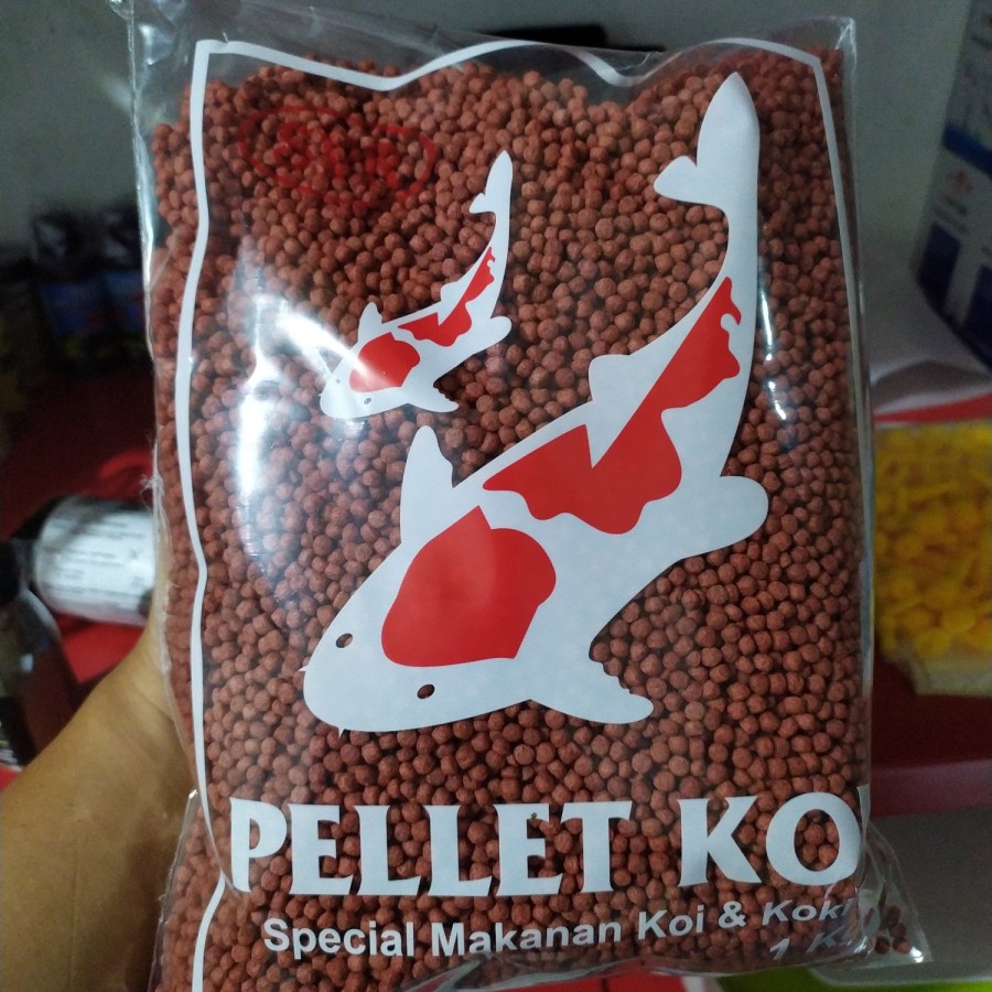 Jual PELET IKAN KOI / KOKI 1KG BUTIRAN MERAH / MAKANAN IKAN KOKI (PK-SR ...