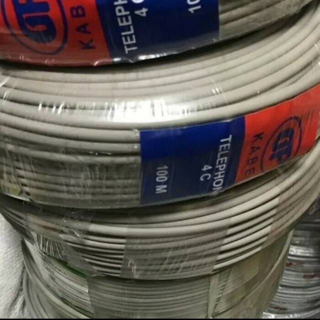 Jual KABEL TELEPON isi 4 / KABEL PVC isi 4 meteran | Shopee Indonesia