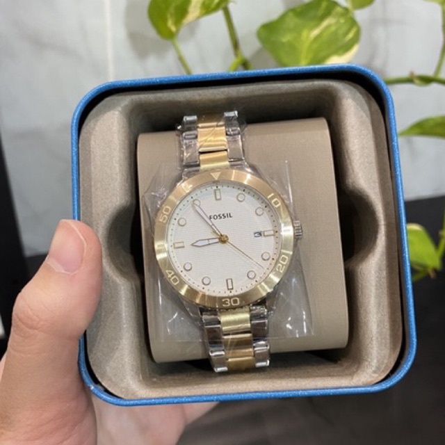Jual Jam Tangan Wanita Fossil Dayle Three-Hand Date Two-Tone Stainless ...