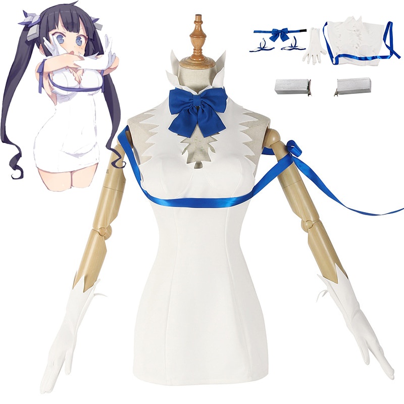 Jual PREORDER Hestia Sexy Cosplay Costume Sexy Dress Anime Is It Wrong ...