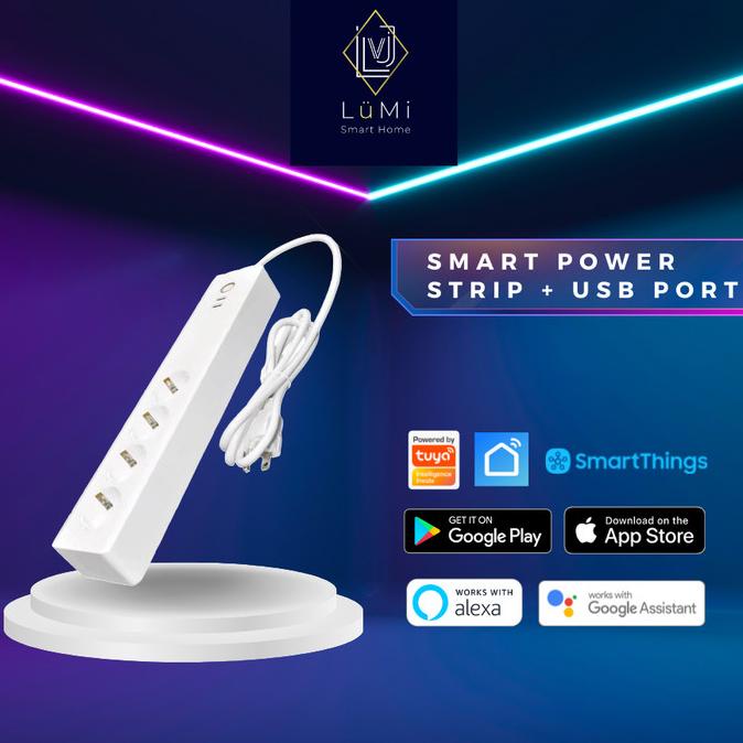 Jual Lumi Smart Power Strip USB Colokan Stop Kontak WiFi - Smart Home ...