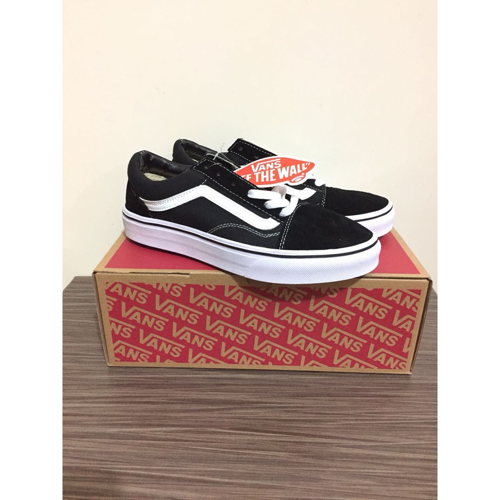 Jual sepatu sneakers old skool low black white | Shopee Indonesia